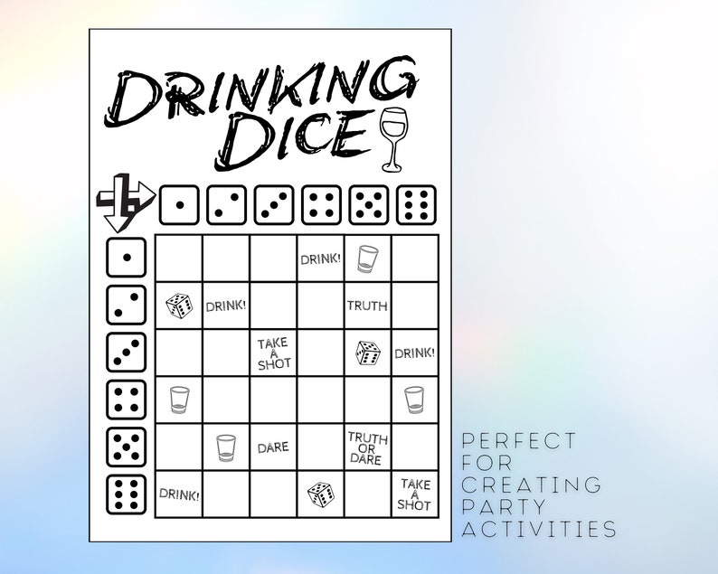 DIY Card & Dice Game Templates: Create Your Own Party Games (printable ...