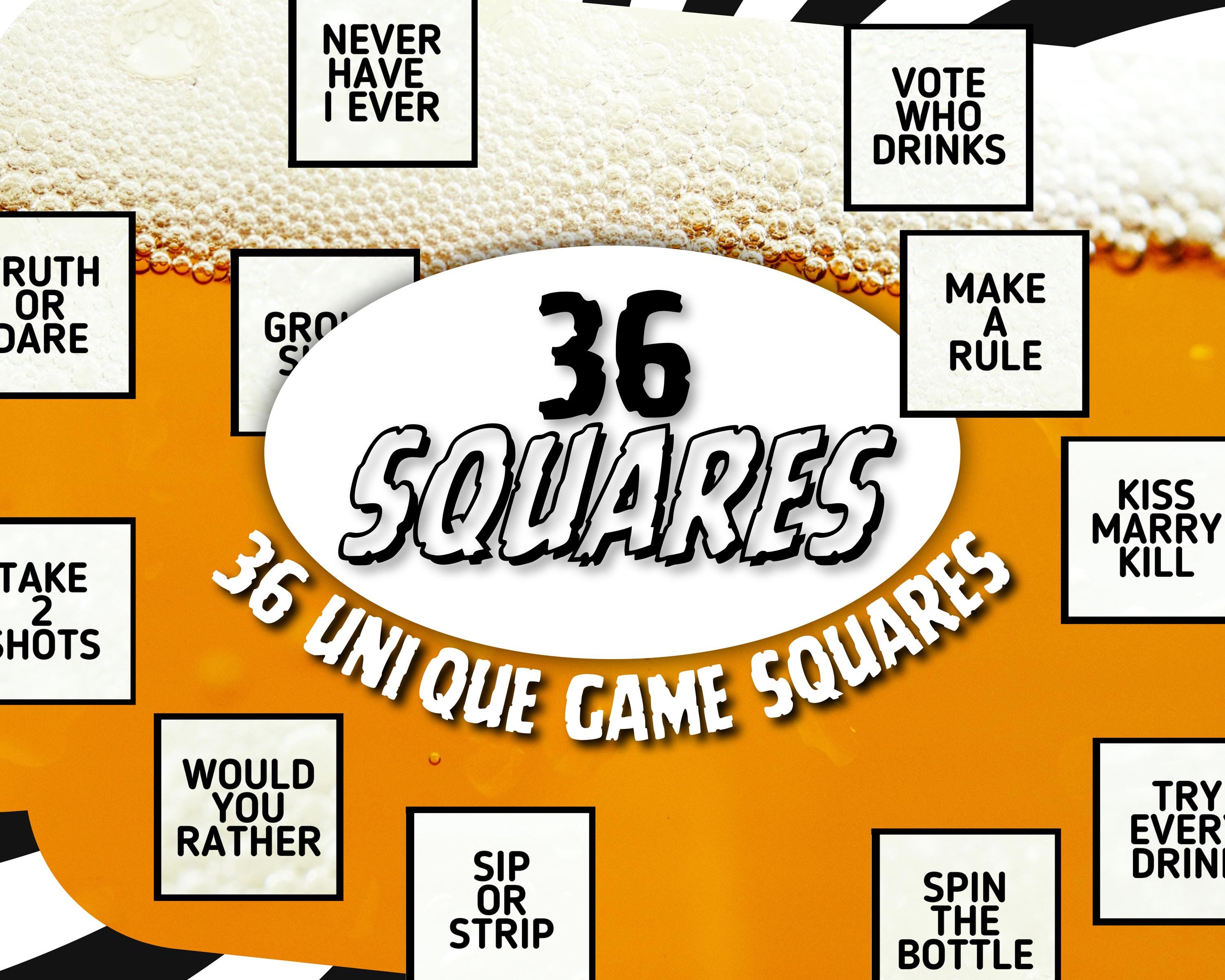 Drunk Dice Drinking Game for Adults, Group Party Game Printable ...