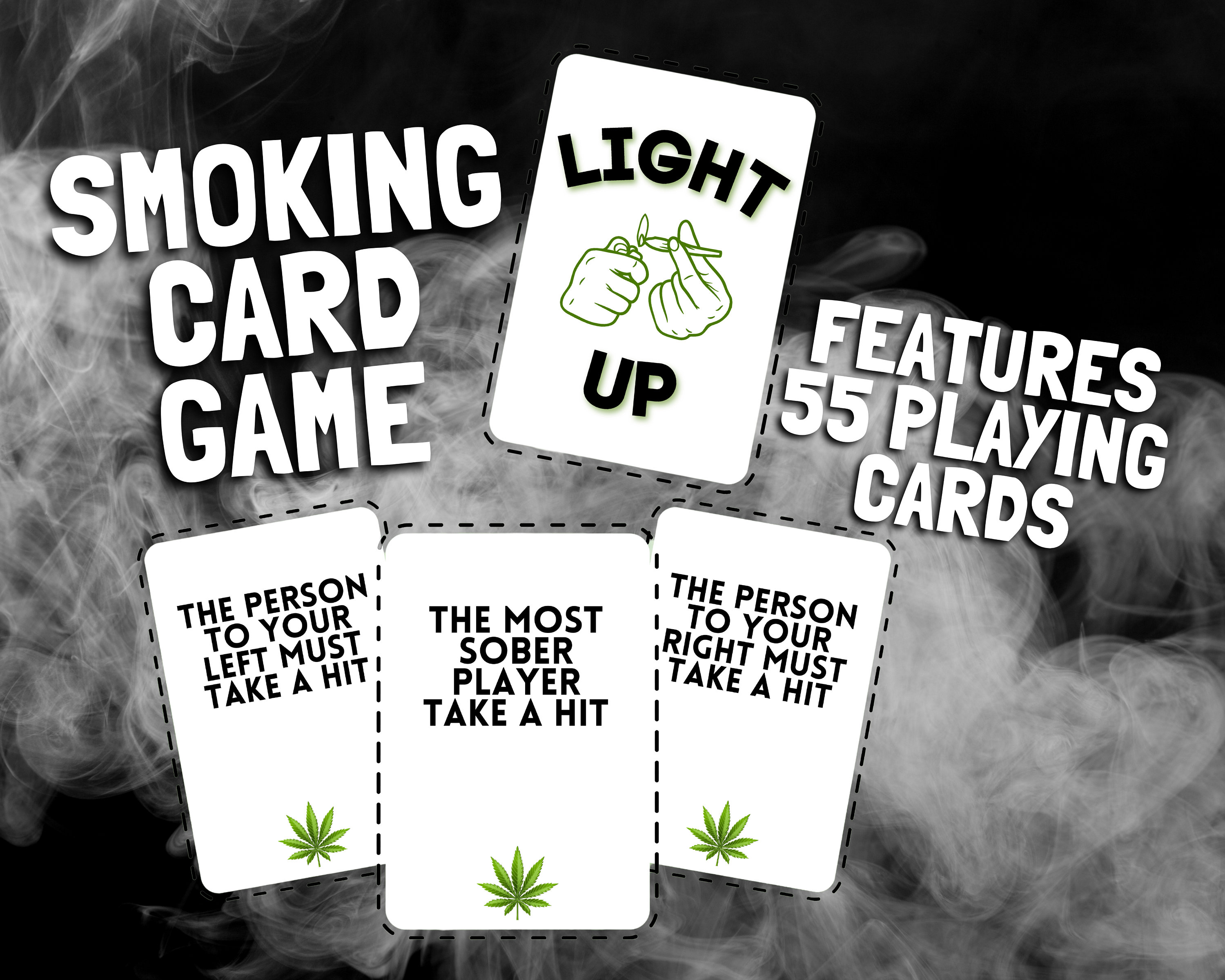 Stoner Party Game Pack, 3 Smoking Games for Adults, Group Party Game ...