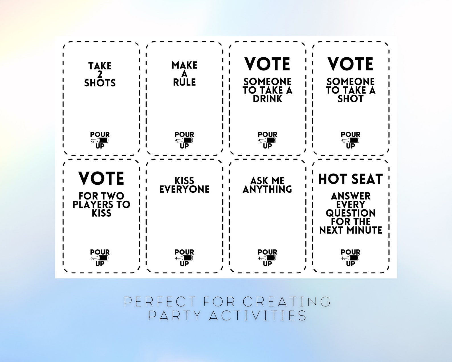 DIY Card & Dice Game Templates: Create Your Own Party Games (printable ...