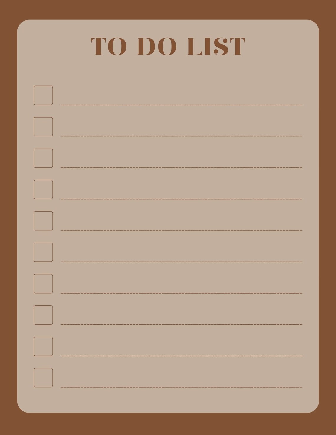 Minimalist Brown Aesthetic Planner Bundle Printable| Minimalist Brown ...