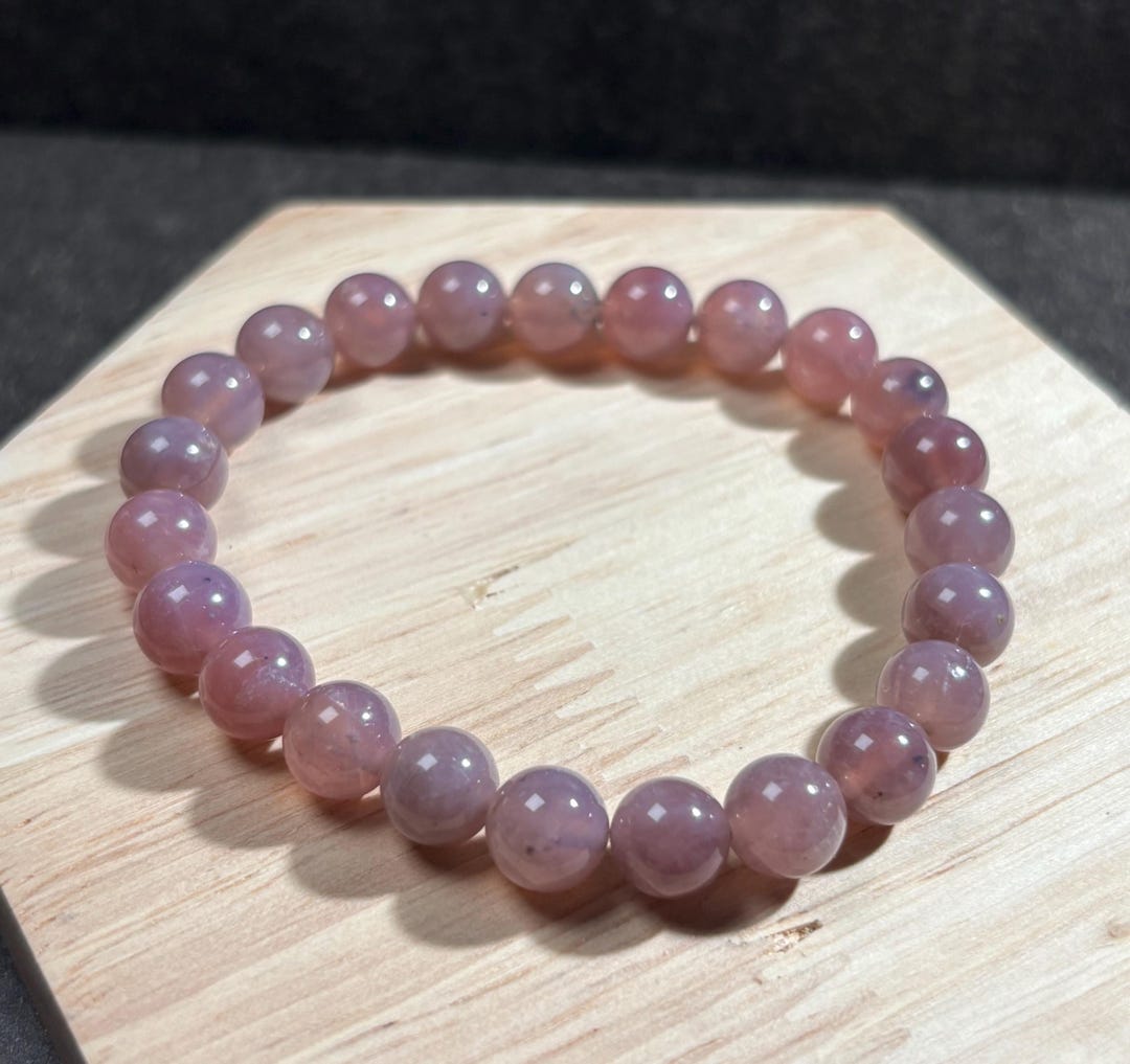 Natural Madagascar Deep Rose Quartz Bracelet - Etsy