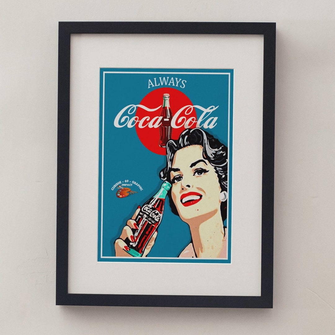 Coca Cola Poster ALWAYS Coca Cola Retro Poster - Etsy