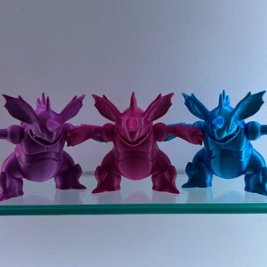 3D Printed Nidoking Action Figure - Etsy