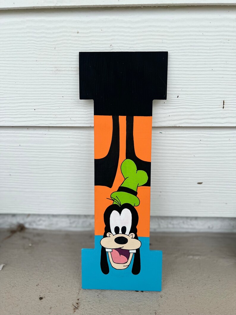 Custom Painted Character Letter - Etsy