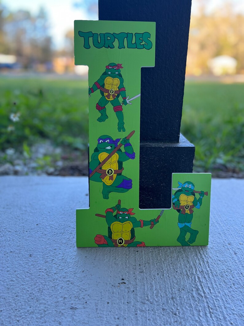 Custom Painted Character Letter - Etsy