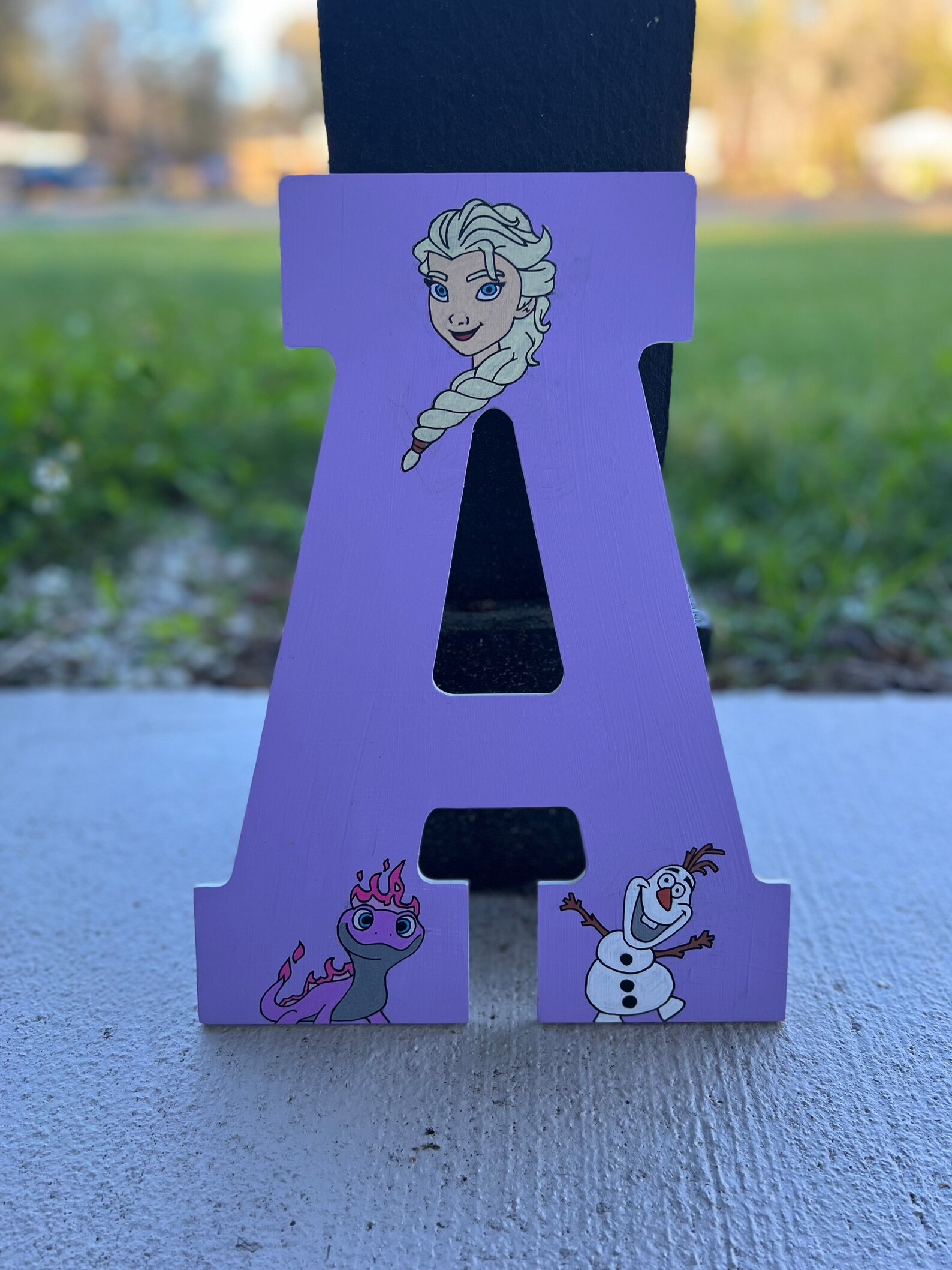 Custom Painted Character Letter - Etsy