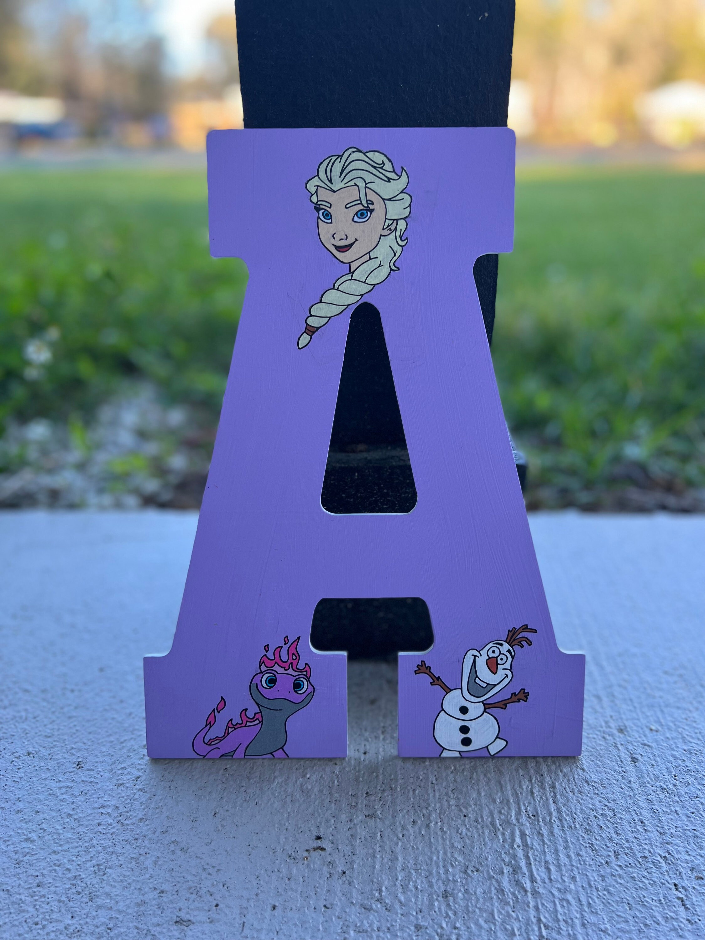 Custom Painted Character Letter - Etsy