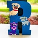 Custom Painted Character Letter - Etsy