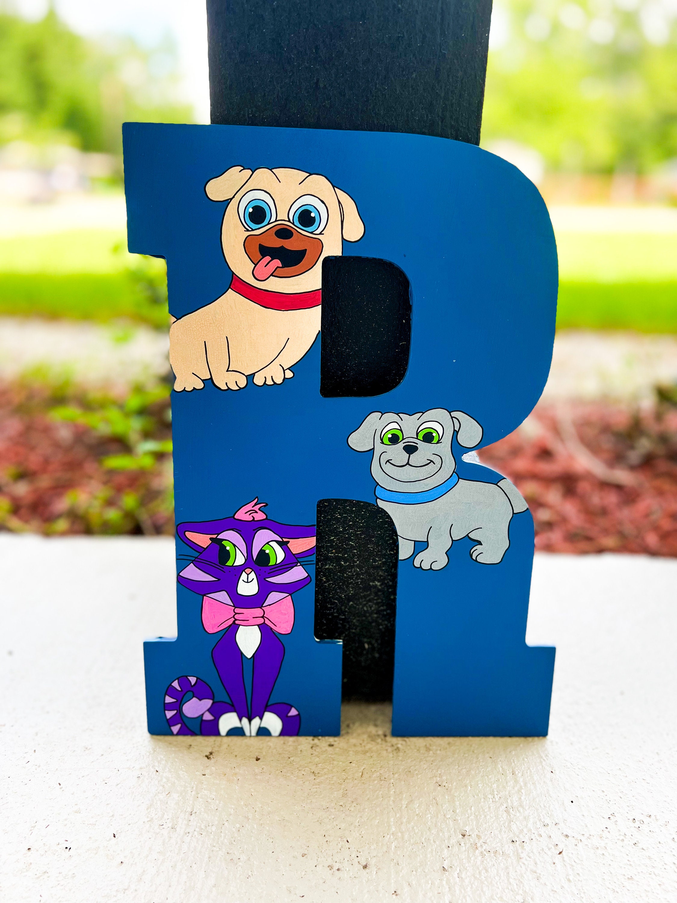 Custom Painted Character Letter - Etsy