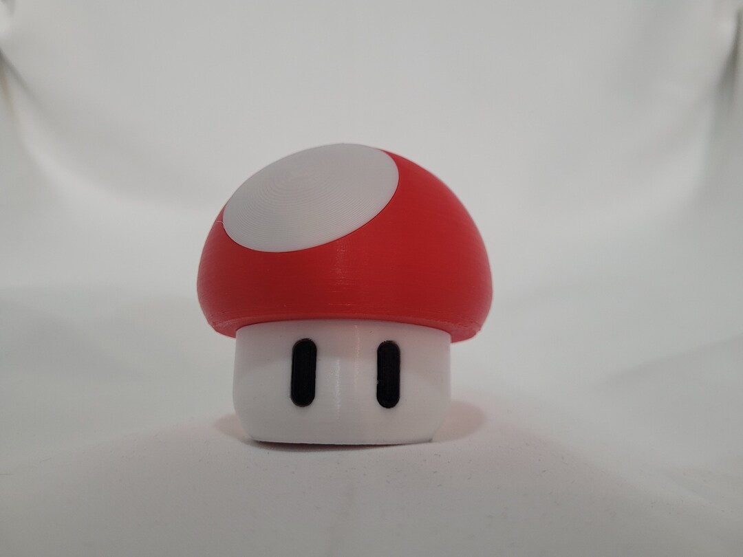 3D Printed Super Mario Mushroom Container - Etsy
