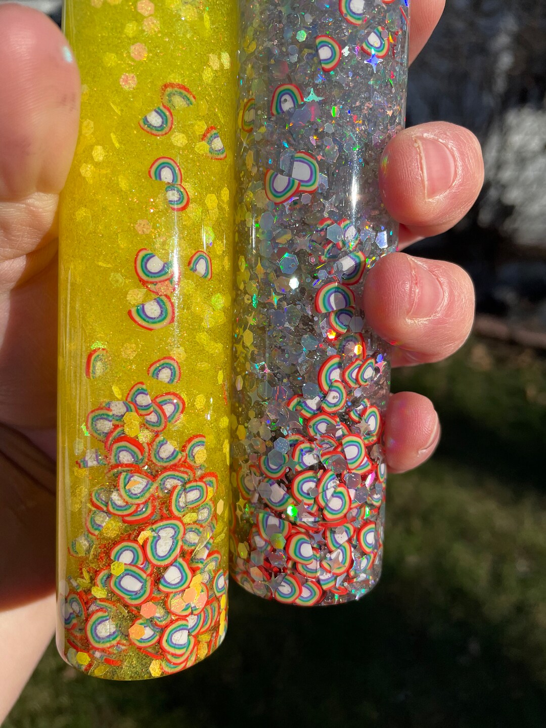 Rainbow Calm Down Bottle - Etsy