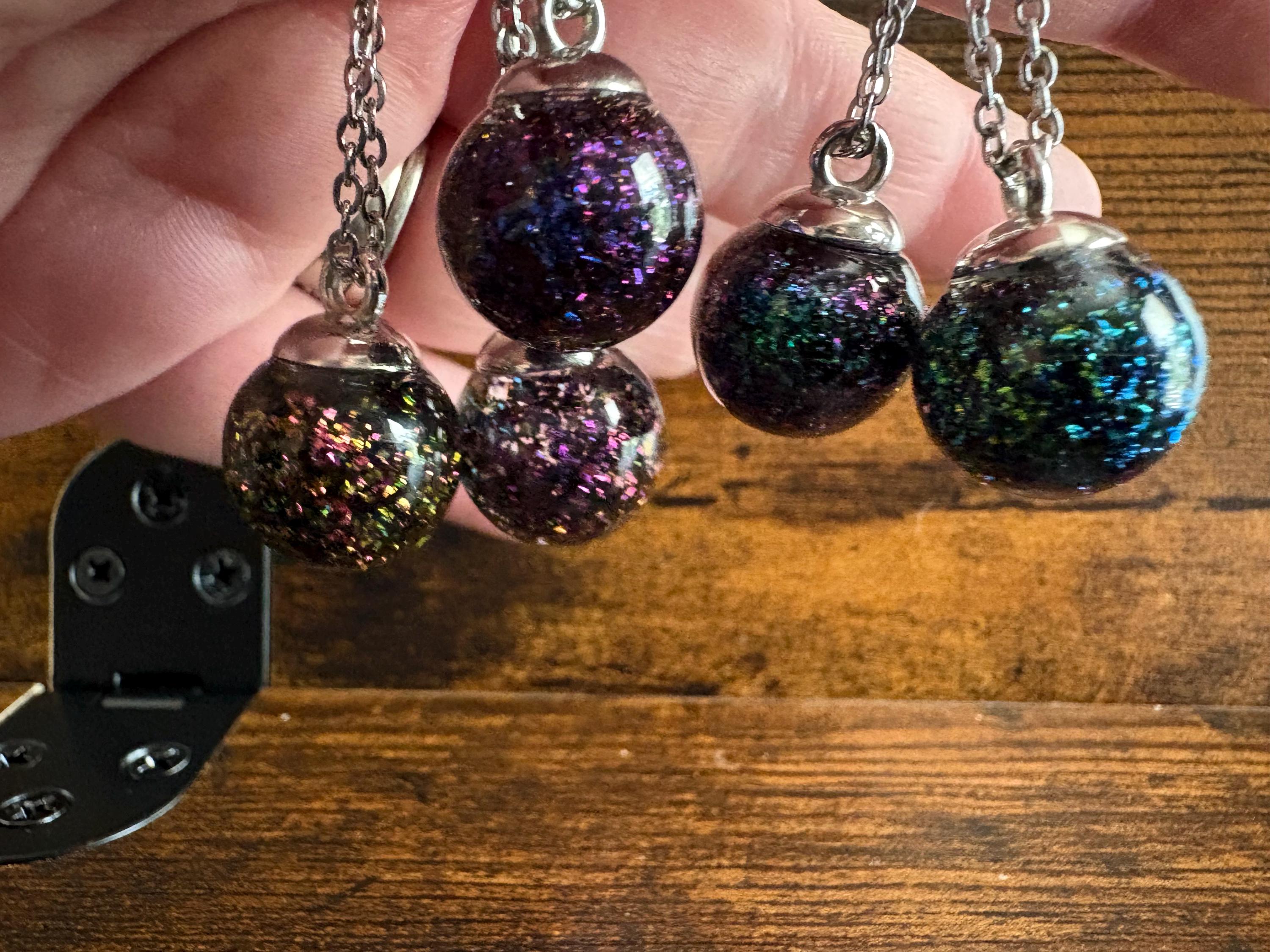 Glass Glitter Fidget Necklace | Cosmos Sensory Necklace | Discreet ...