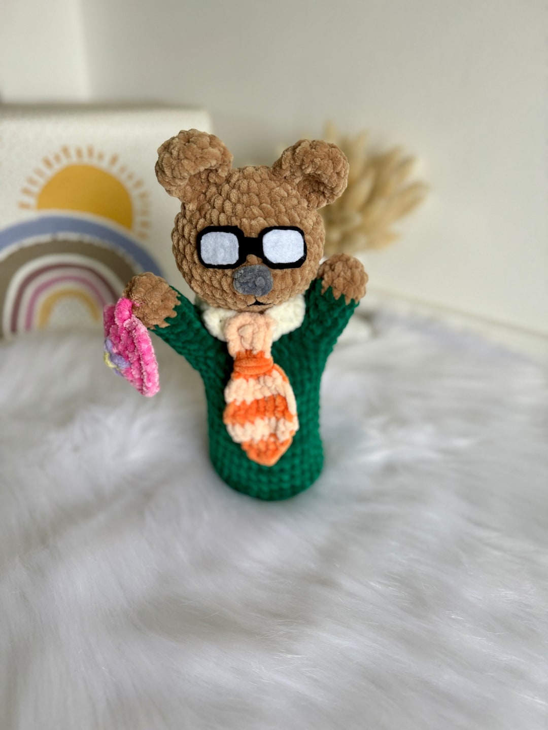 Lawyer Bear Bluey - Brown Bear Puppet, Unicorse Lawyer Puppet - Etsy
