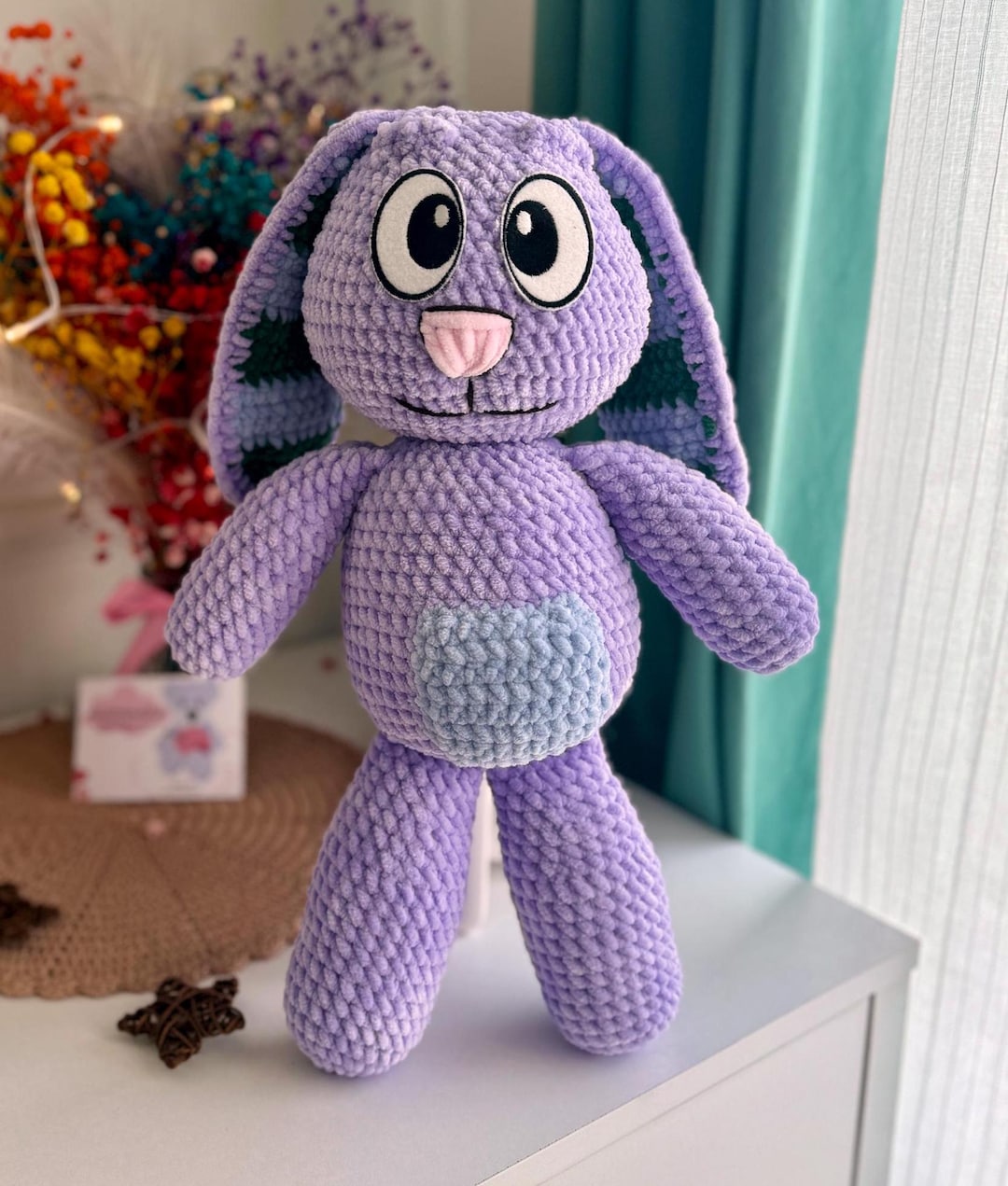 Floppy Bunny Toy, Bluey Floppy Bunny, Lilac Bunny From Bluey - Etsy