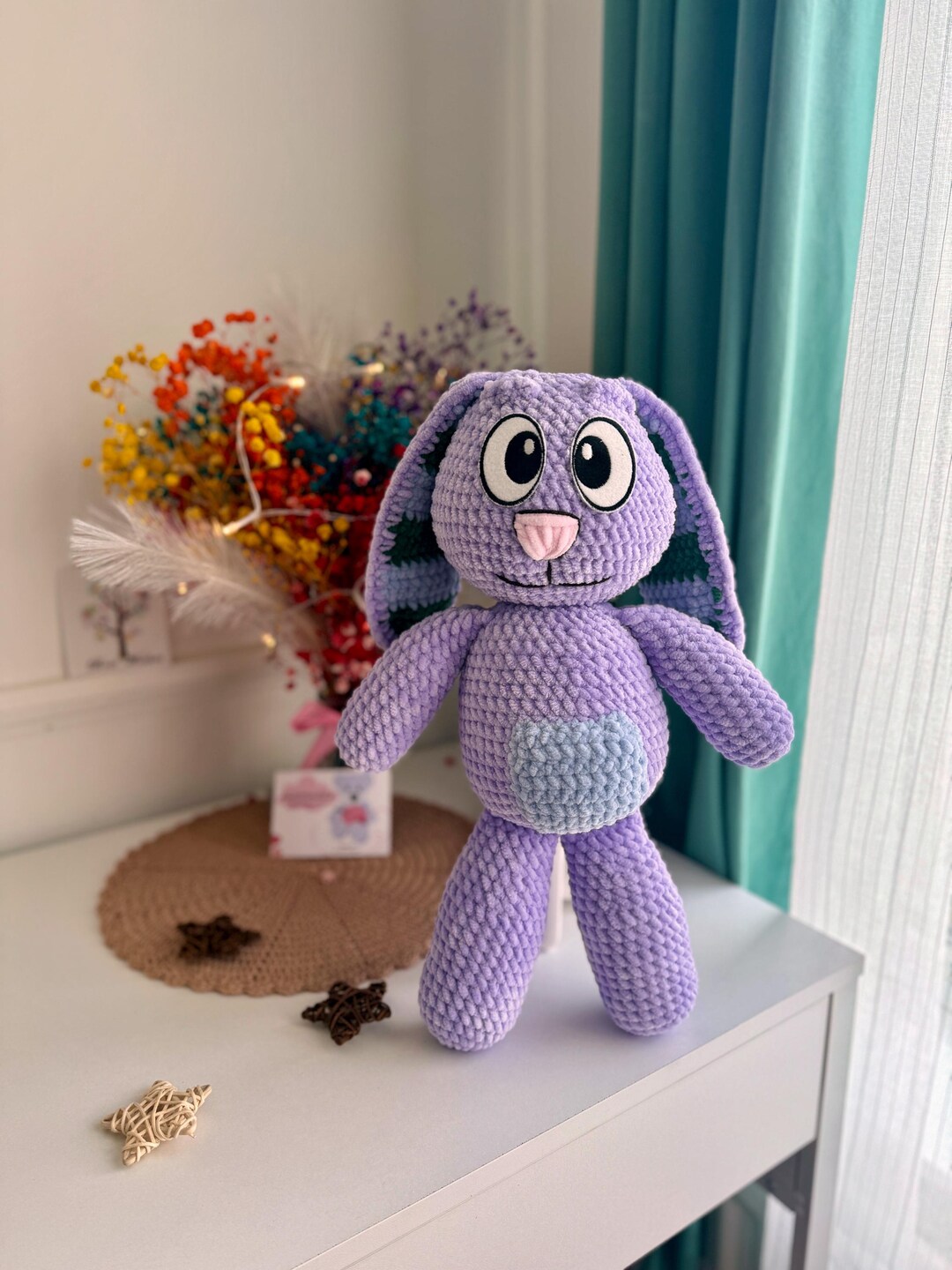 Floppy Bunny Toy, Bluey Floppy Bunny, Lilac Bunny - Etsy