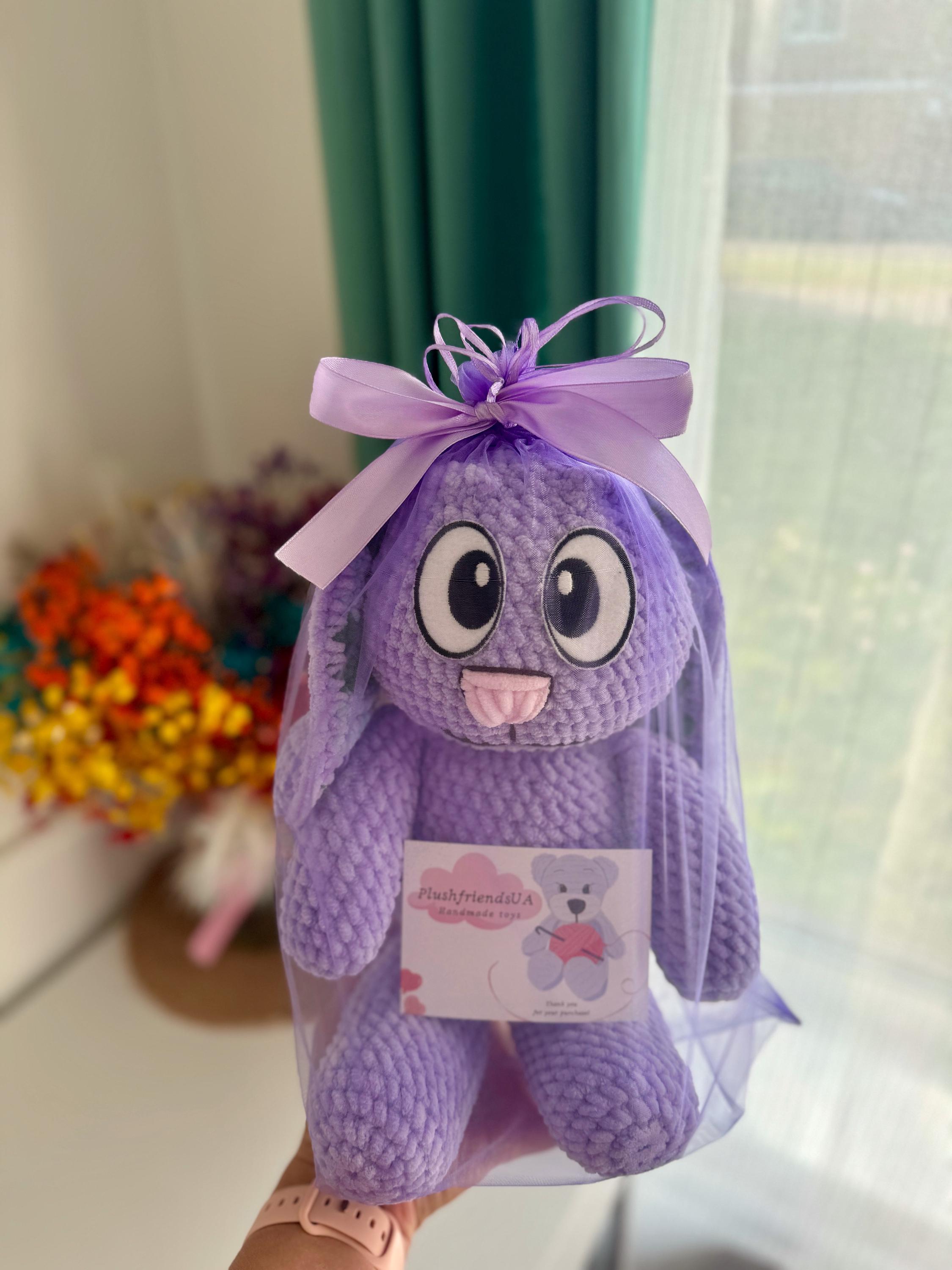 Floppy Bunny Toy, Bluey Floppy Bunny, Lilac Bunny From Bluey - Etsy