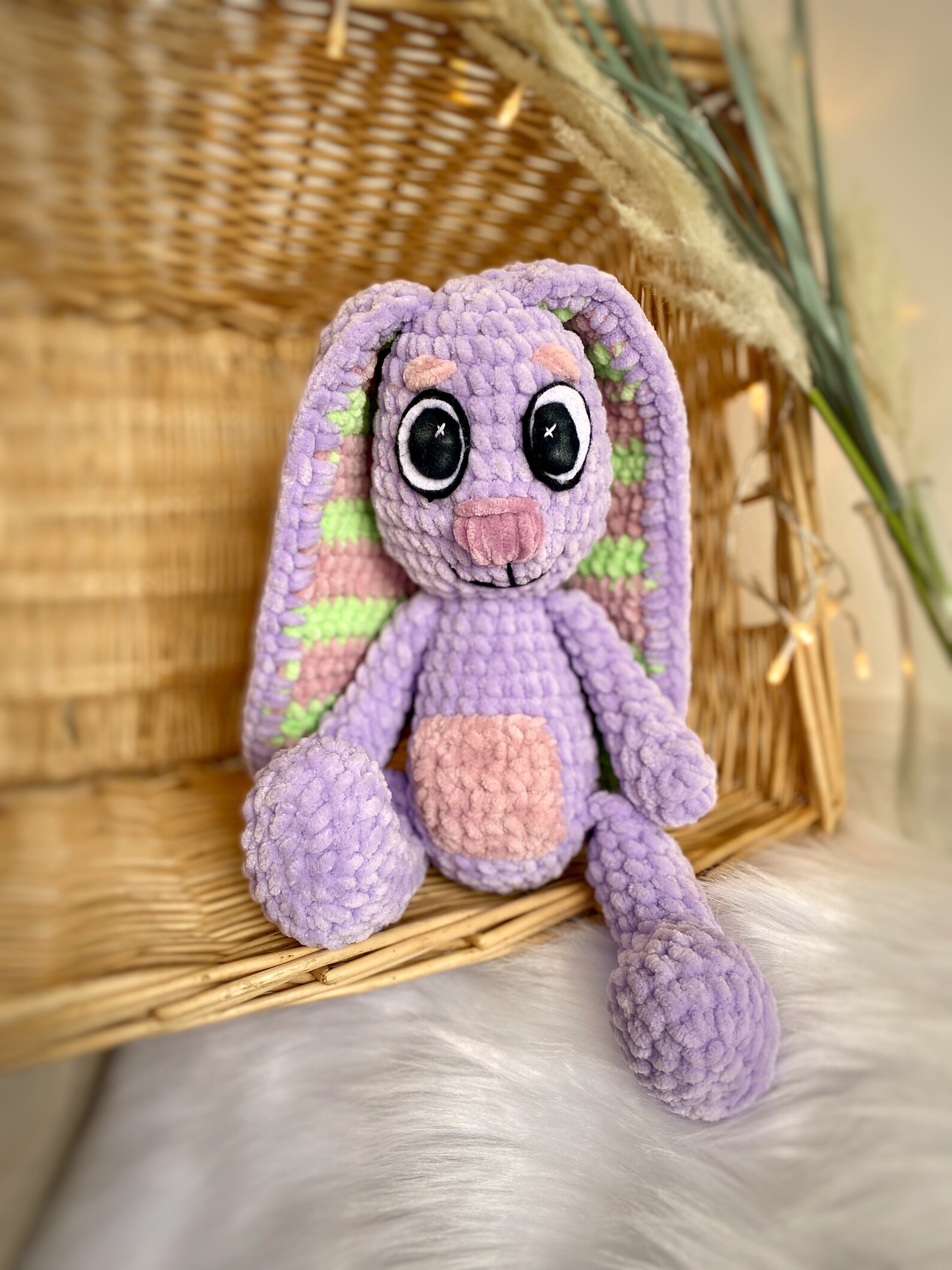 Floppy Bunny Toy Bluey Floppy Bunny Lilac Bunny - Etsy
