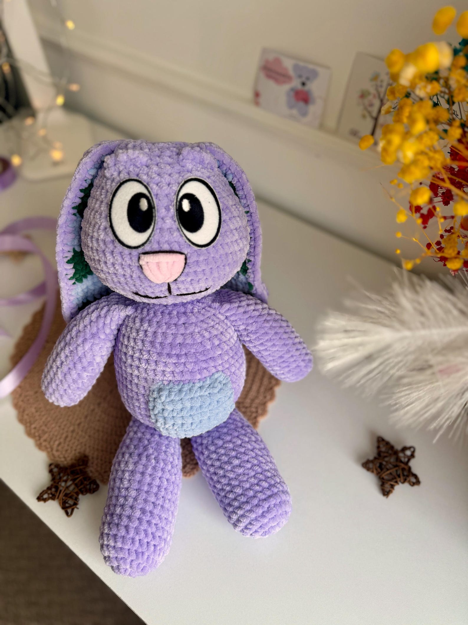 Floppy Bunny Toy, Bluey Floppy Bunny, Lilac Bunny From Bluey - Etsy