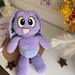 Floppy Bunny Toy, Bluey Floppy Bunny, Lilac Bunny From Bluey - Etsy