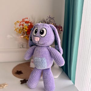 Floppy Bunny Toy, Bluey Floppy Bunny, Lilac Bunny From Bluey - Etsy