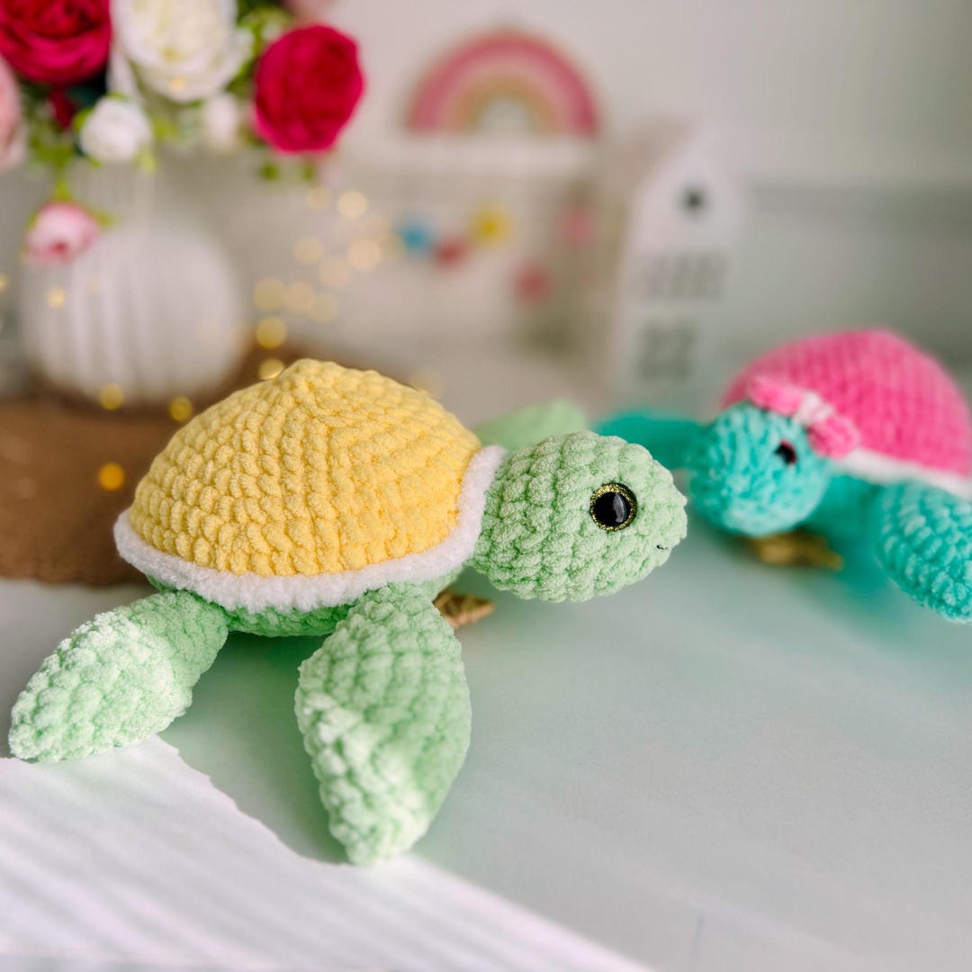 Crochet Turtle Toy, Stuffed Amigurumi Turtle, Handmade Turtle, Crochet ...