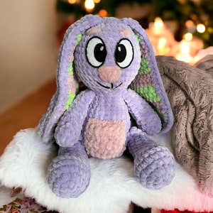 Floppy Bunny Toy, Bluey Floppy Bunny, Lilac Bunny From Bluey - Etsy