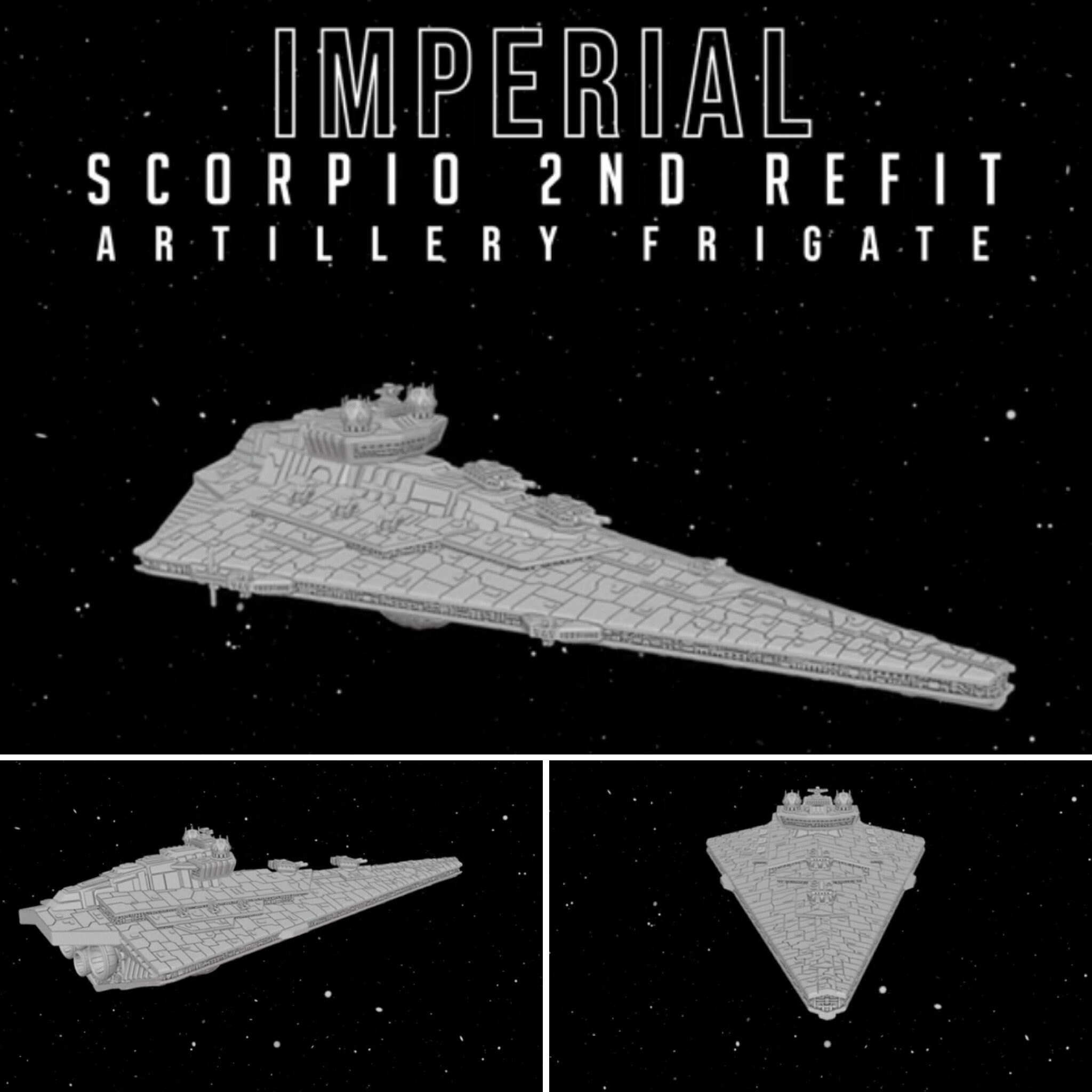 Chancellor Class Star Destroyer 3D PRINTED STAR Wars Gozanti Class