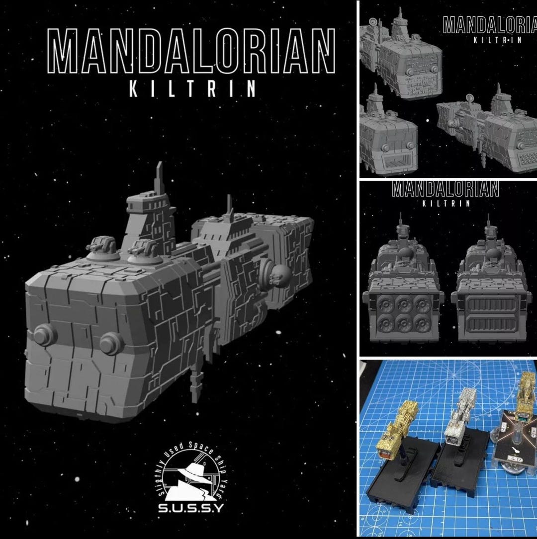 Star Wars Armada Mandalorian Kiltrin Frigate 12k 3D Resin Print Fanart ...