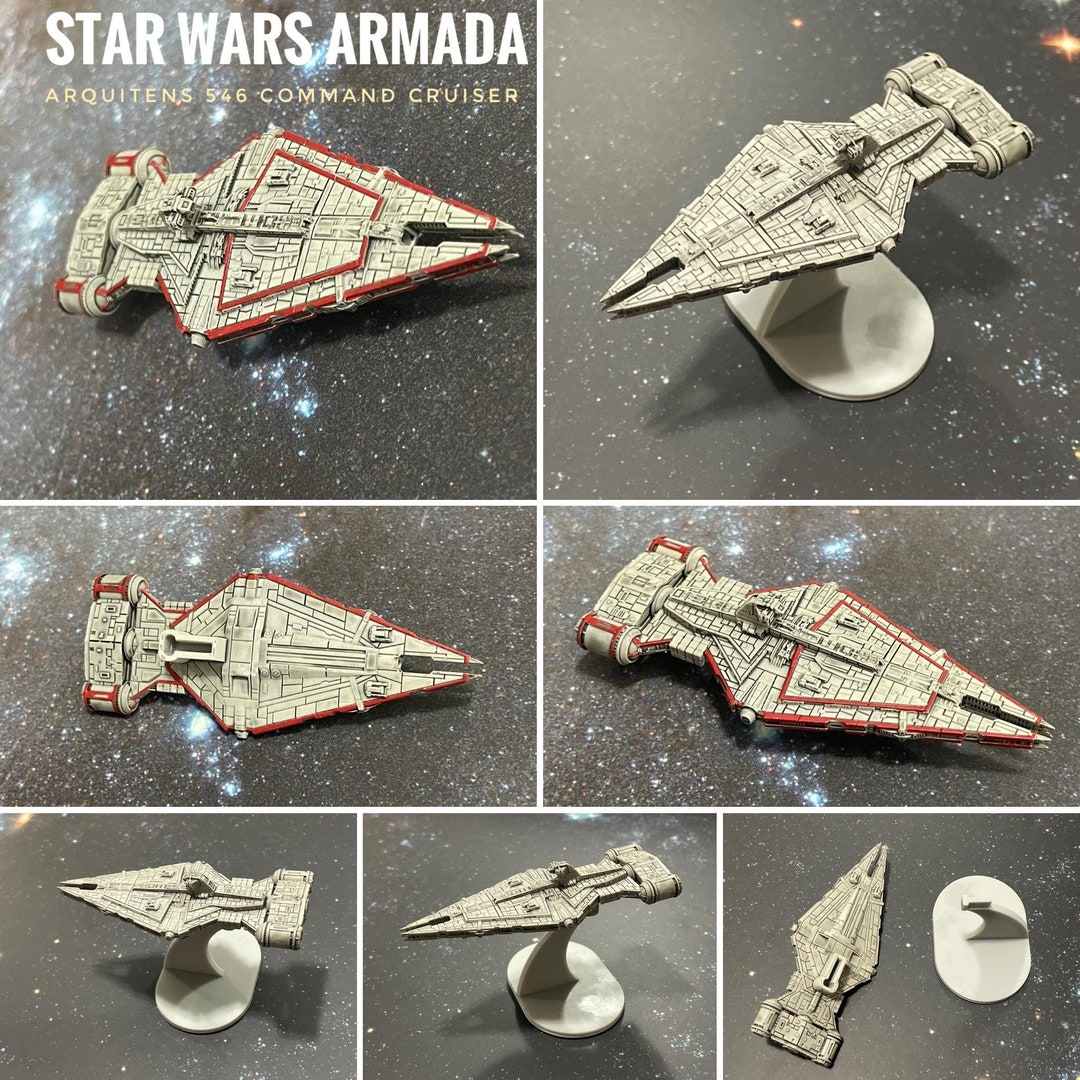 Star Wars Armada 546 Arquitens Command Cruiser RAW UNPAINTED 3dresin ...