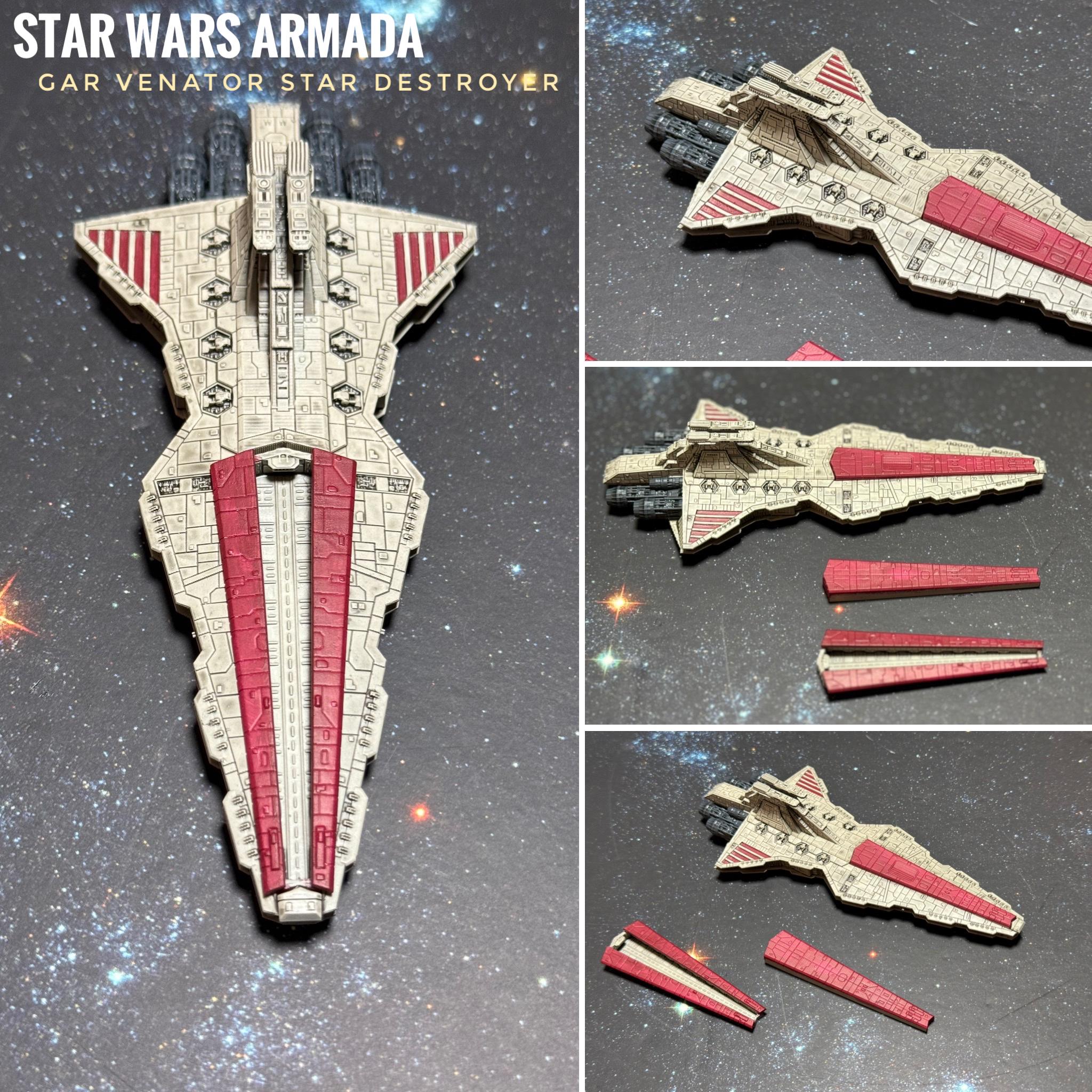Star Wars Armada VENATOR SPHA-T Cannon Upgrade, Raw/unpainted or Hand ...