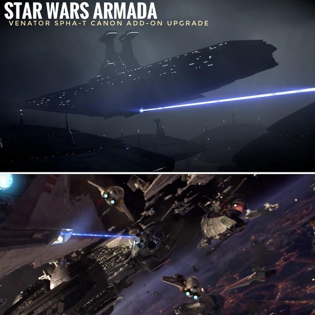 Star Wars Armada VENATOR SPHA-T Cannon Upgrade, Raw/unpainted -or- Hand ...