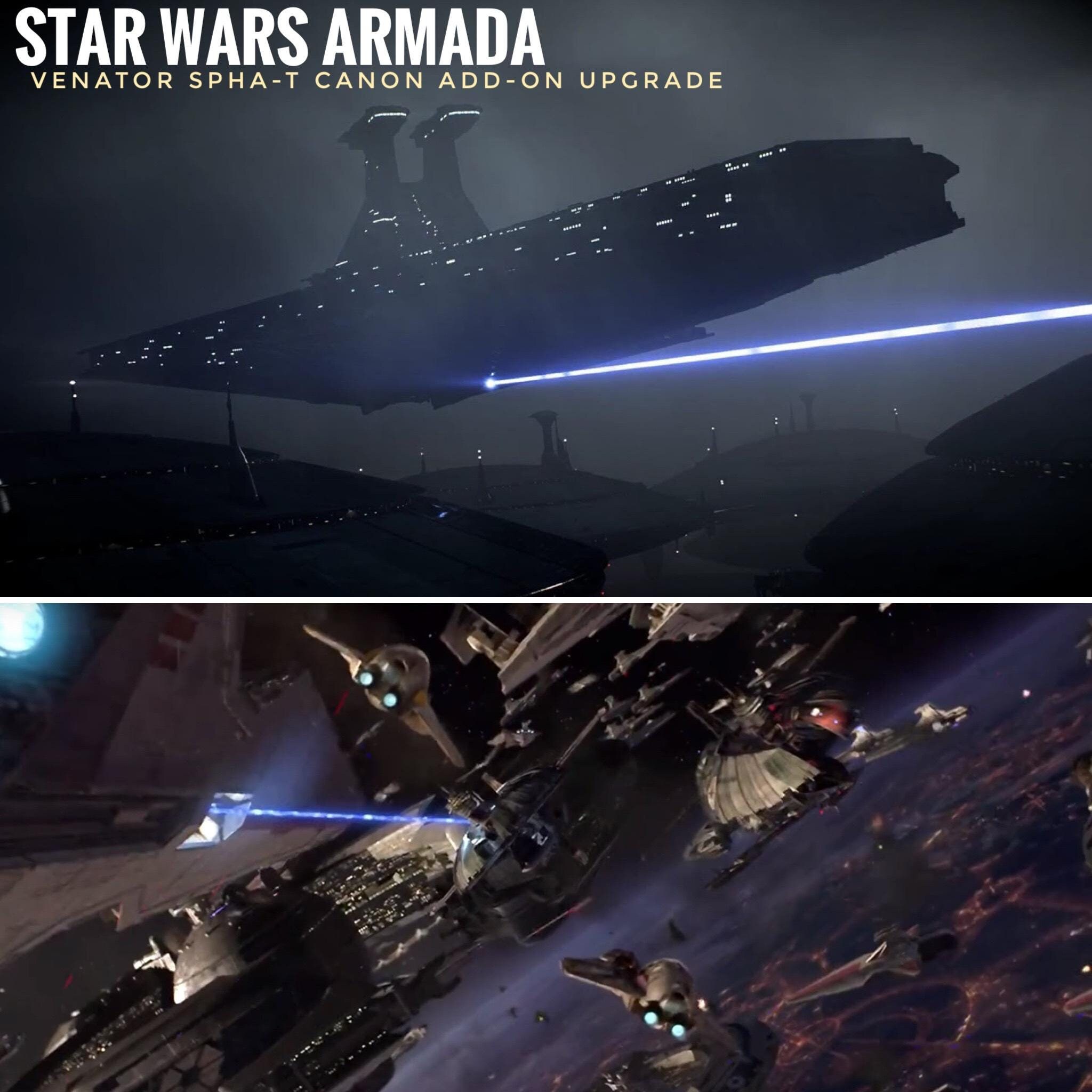 Star Wars Armada VENATOR SPHA-T Cannon Upgrade, Raw/unpainted or Hand ...