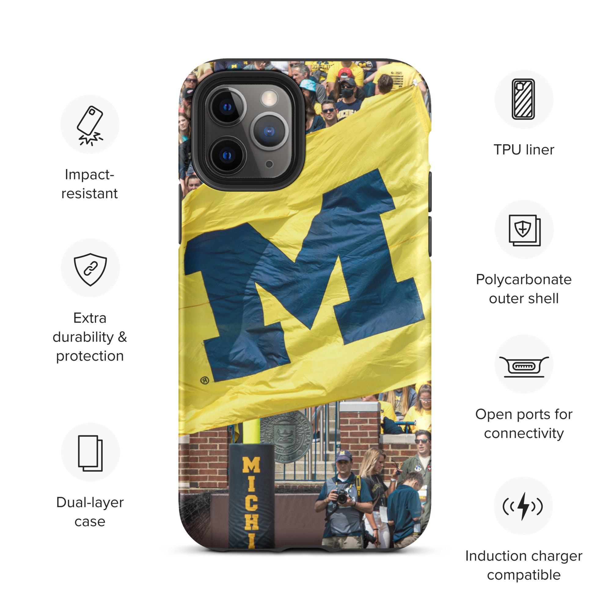 University of Michigan Football Flag Tough Case for iPhone - Etsy