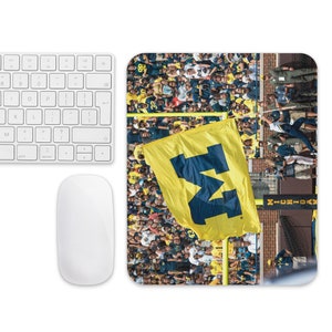 University of Michigan Football Flag Mouse Pad - Etsy