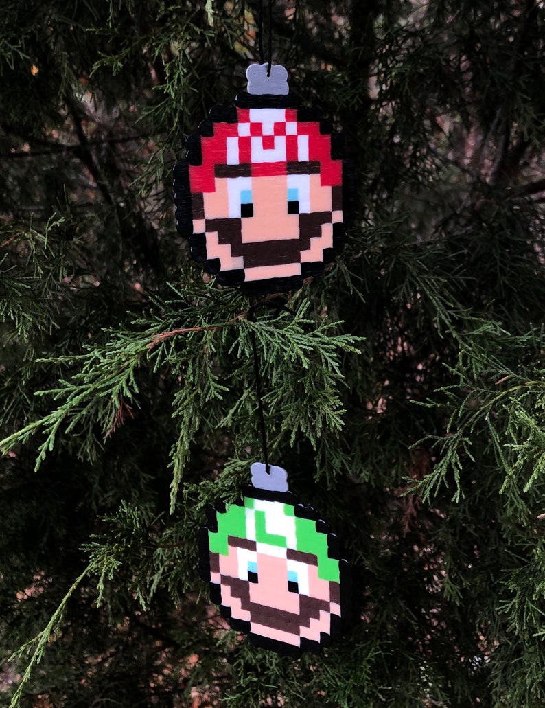 Super Mario Bros Christmas Tree Ornament - Etsy
