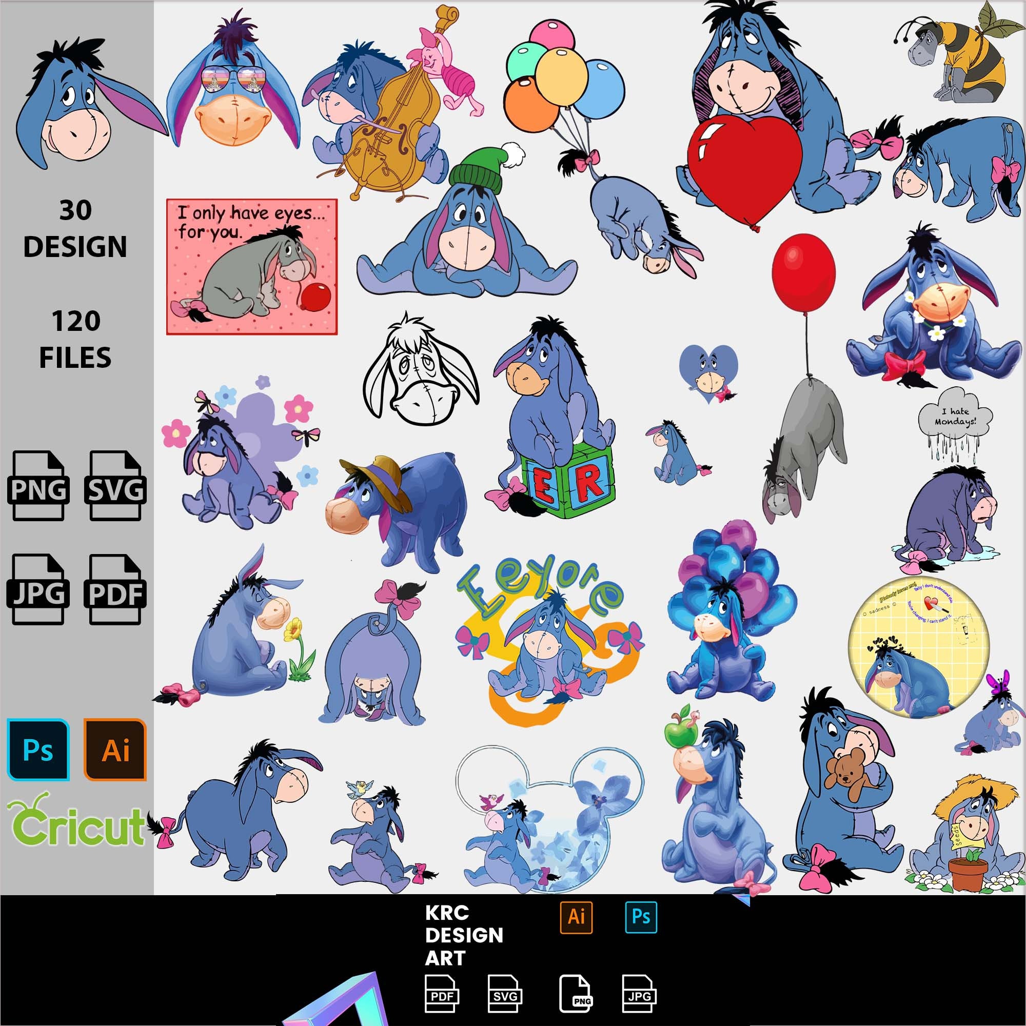 Eeyore Tattoos Designs