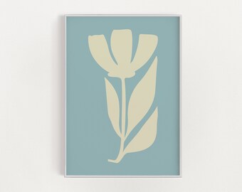 Abstract Botanical Flowers Poster, Digital Download Wall Print, Large ...
