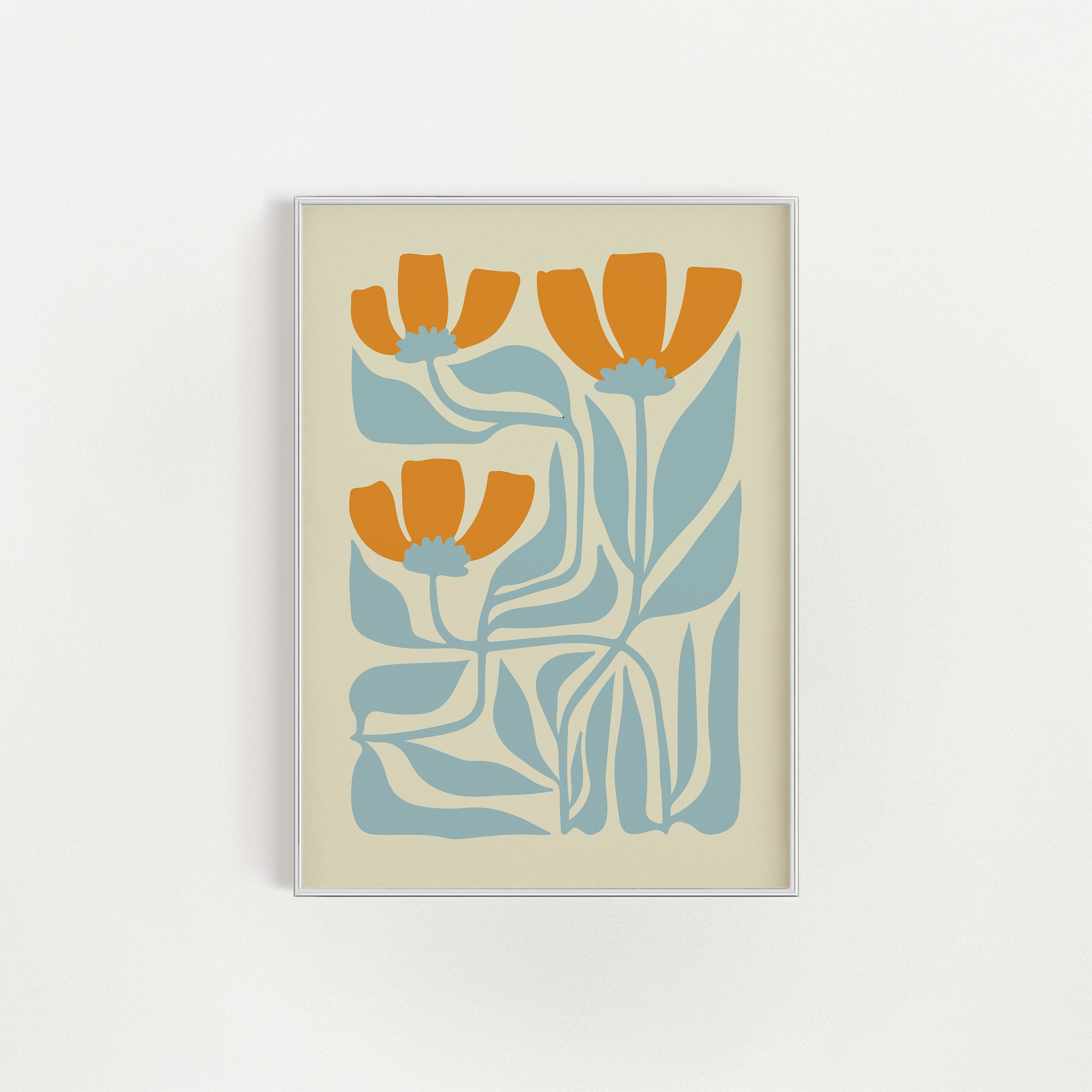 Botanical Print Flower Poster Digital Printslarge Printable - Etsy