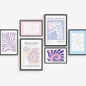 Henri Matisse Inspiration Set of 6 Digital Prints Gallery - Etsy