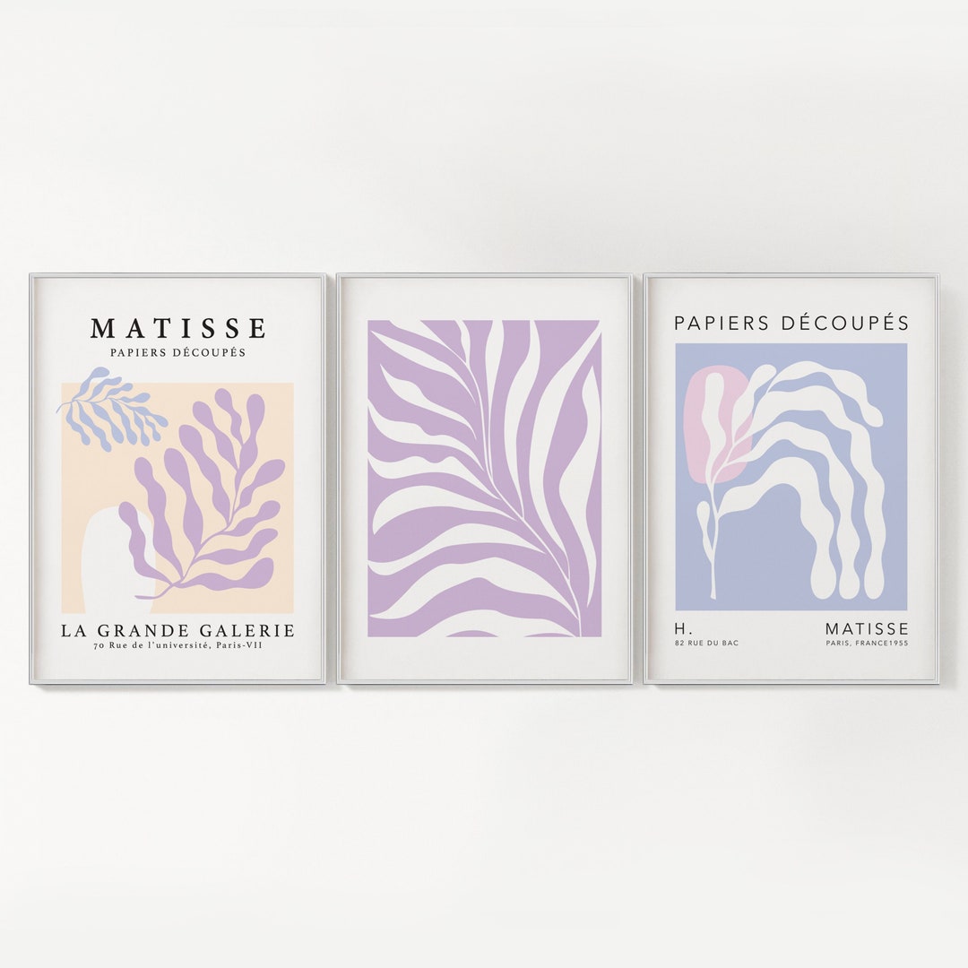 PRINTABLE Henri Matisse Pastel Print Set of 3 Set of Matisse - Etsy
