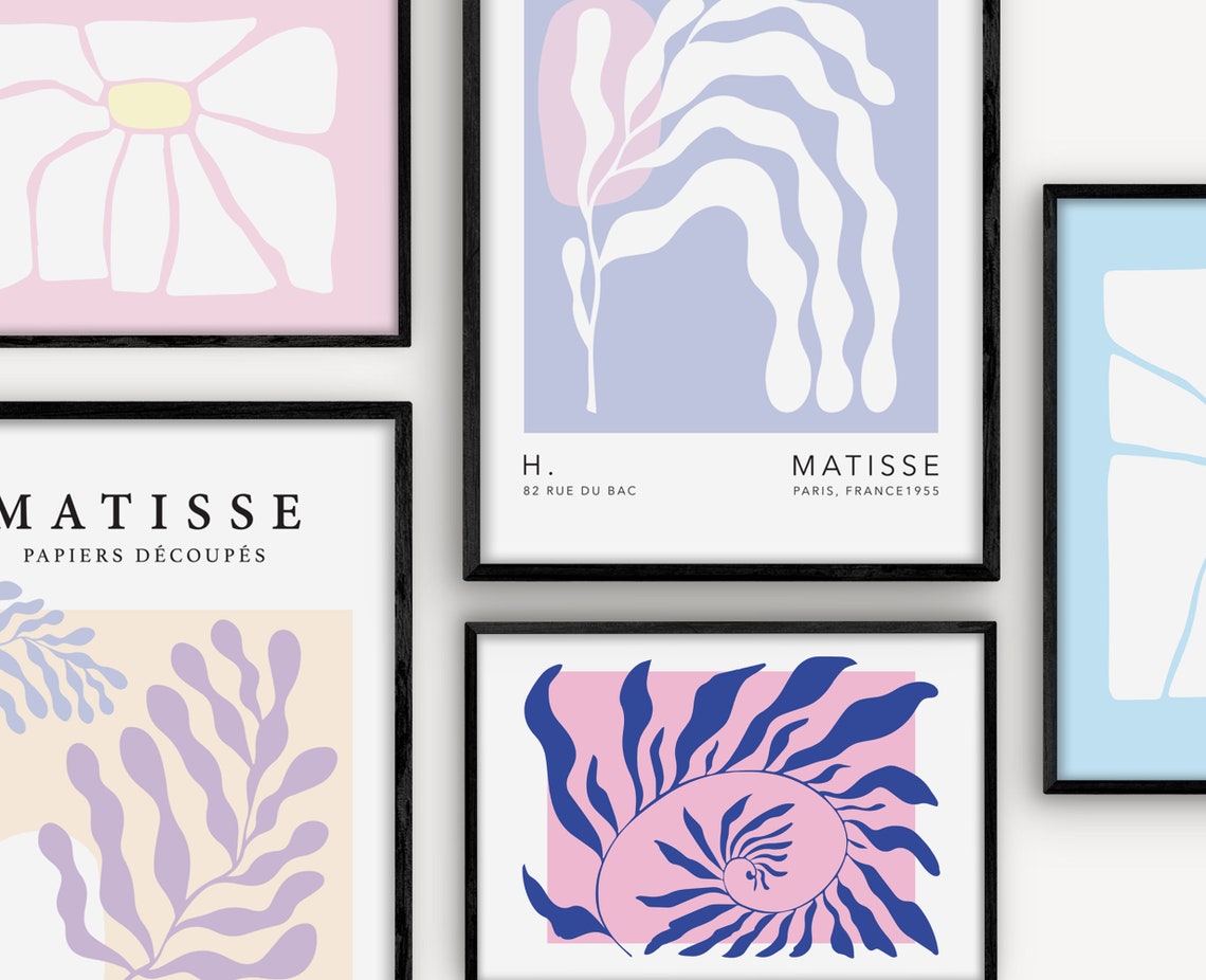 Henri Matisse Inspiration Set of 6 Digital Prints Gallery - Etsy