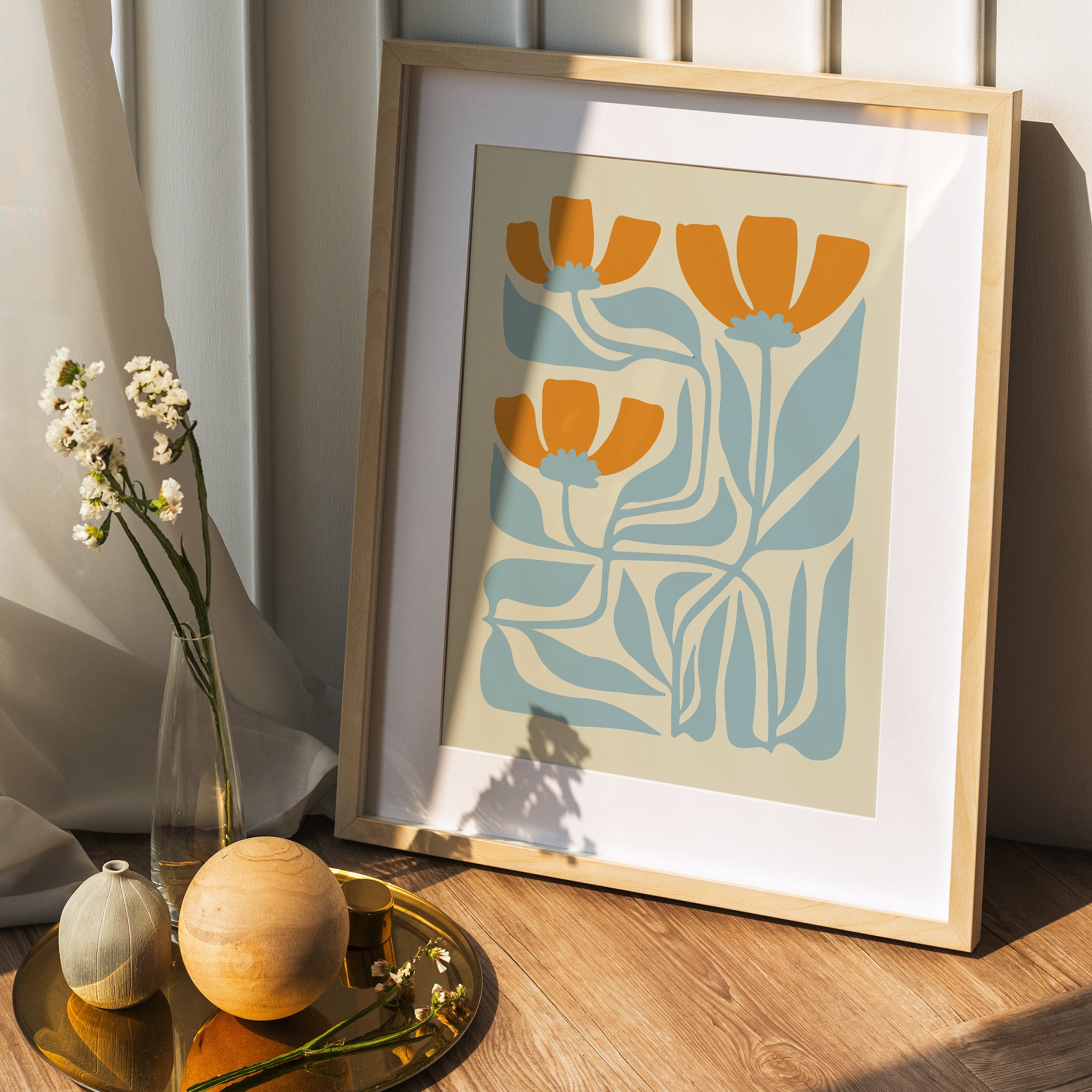 Botanical Print Flower Poster Digital Printslarge Printable - Etsy