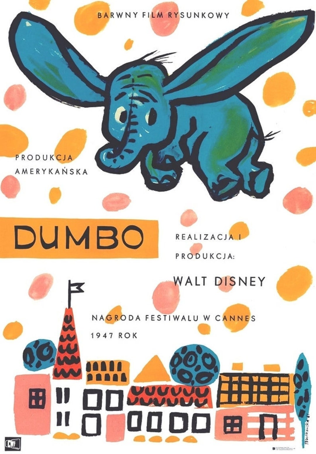 Dumbo Polish Film Poster official Reprint - Etsy