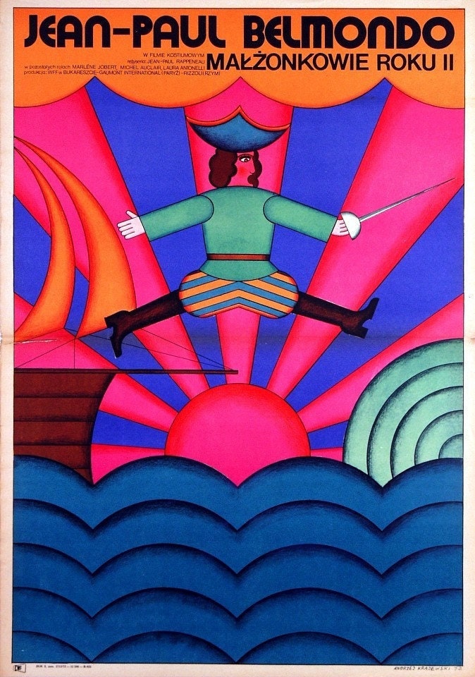 Original 1972 'the Scoundrel' Polish Poster - Etsy