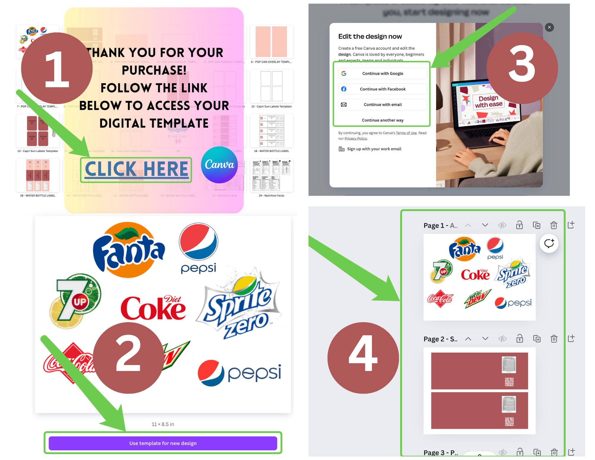 Chips TEMPLATE BUNDLE | Party Favor Template Canva Editable | DIY ...