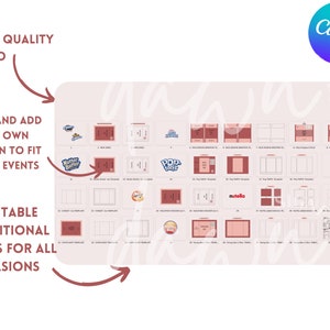 Snack TEMPLATE BUNDLE | Party Favor Template Canva Editable | DIY Oreos ...