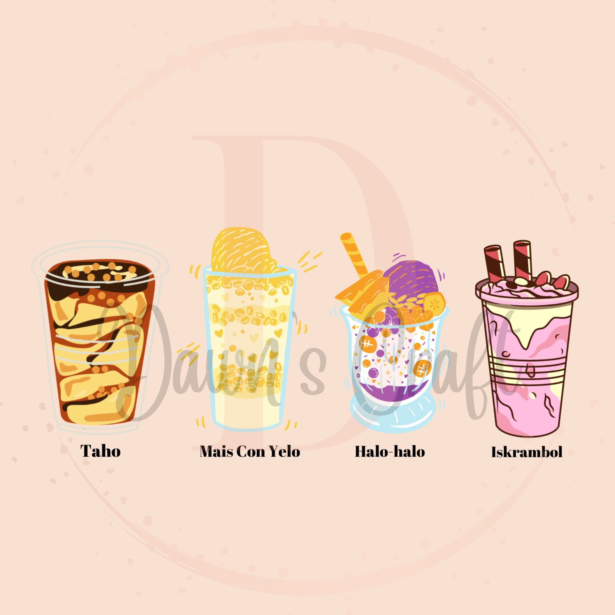 Filipino Dessert PNG - Etsy