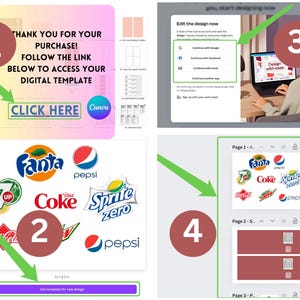 Snack TEMPLATE BUNDLE | Party Favor Template Canva Editable | DIY Oreos ...