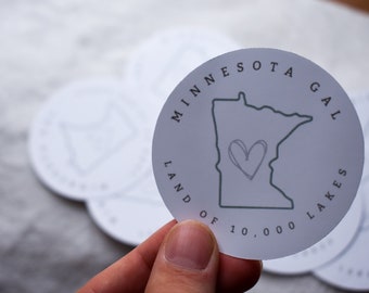 Vintage 1950's Style MN Minnesota Paul Bunyan 10,000 Lakes Retro Travel ...